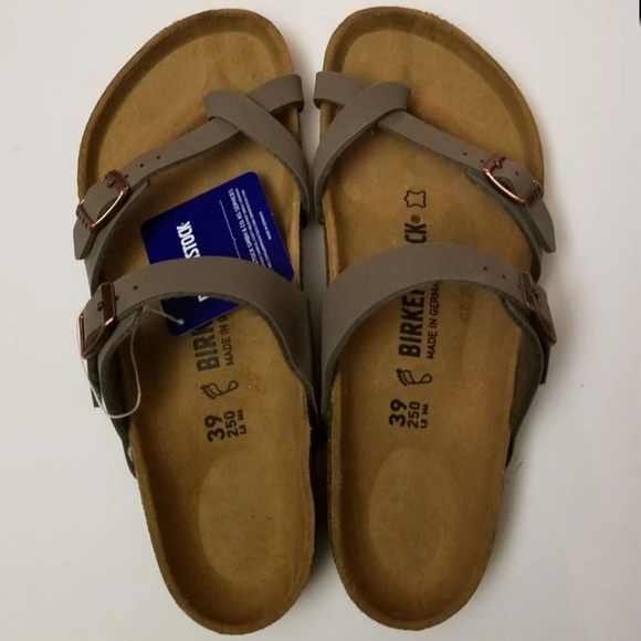 Birkenstock | Shoes | Birkenstock Mayari Stone Gray Sandals 39 | Poshmark